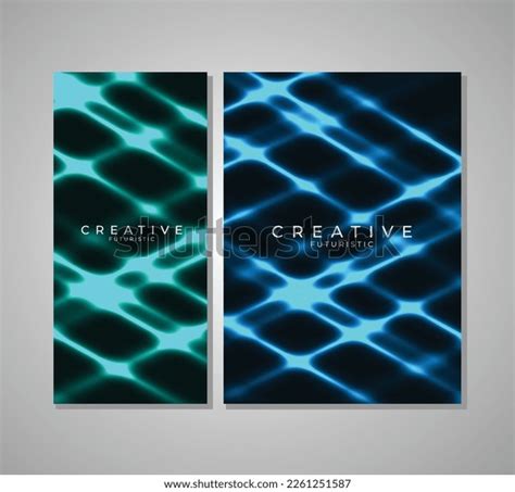 Set Light Effect Background Creative Space Stock Vector Royalty Free