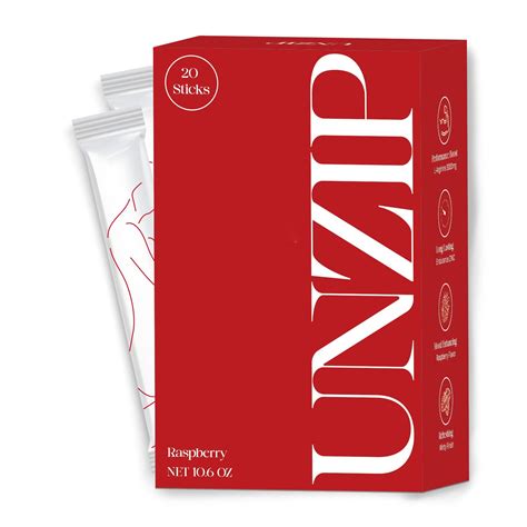 Unzip 20t Energy Boost L Arginine Jelly Sticks Raspberry Flavor Energy Gel With
