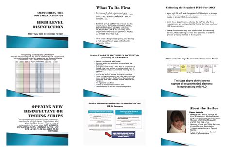 Conquering The Documentation Of High Level Disinfection Healthcare