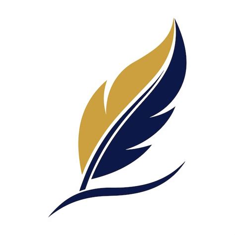 Feather Pen Logo Design Concept Premium Ai Generated Vector