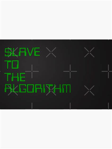 Computer Screen Effect With Text Slave To The Algorithm Sticker