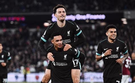 Hasil Bola Tadi Malam Liverpool Bantai West Ham Juventus Ditahan