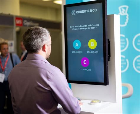 Intelligent Survey Exhibition Engagement Tool Exhibition Stand