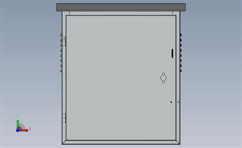 不锈钢户外箱体sw Solidworks 2014 模型图纸下载 懒石网