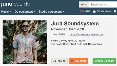 November Juno Chart Jura Soundsystem