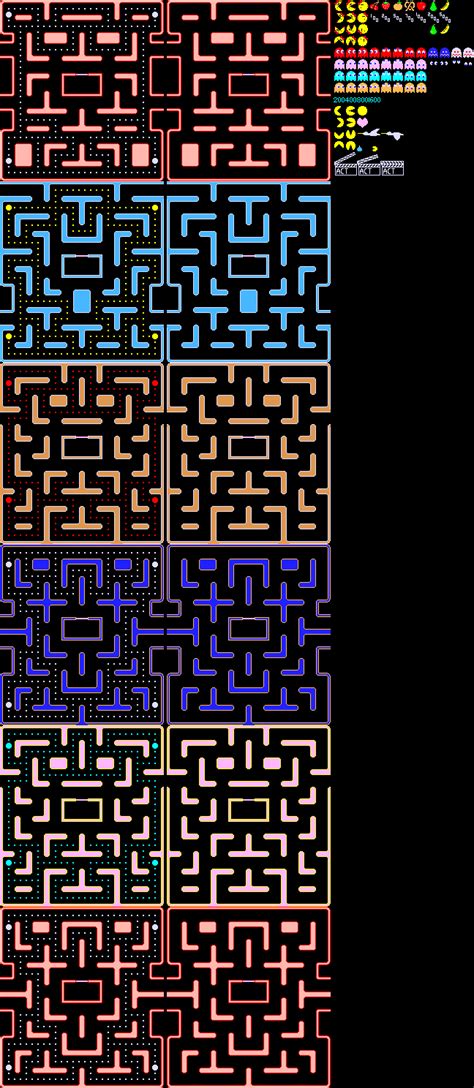 Arcade Ms Pac Man General Sprites The Spriters Resource