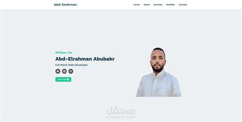 بناء موقع شخصى باستخدام Html Css Javascript مستقل