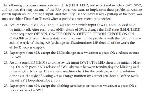 The Following Problems Assume External LEDs LED Chegg