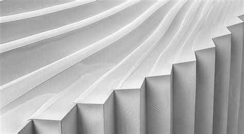 White Abstract Geometric Background With Soft Light Vertical Oblique Stripes With Premium Ai