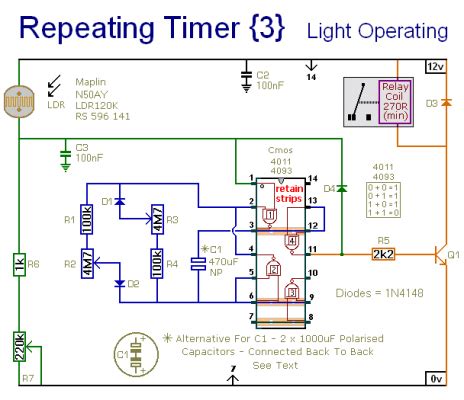 How To Build Repeating Timer No3 Circuit Diagram
