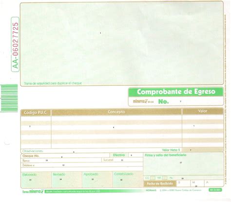 Modelo Comprobante De Egreso Image To U