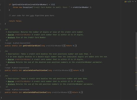 Solved Complete The Methods In The CreditCardValidation Java Chegg Com