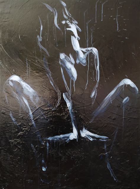 Erotic Painting Original Black And White Passionate Art Etsy