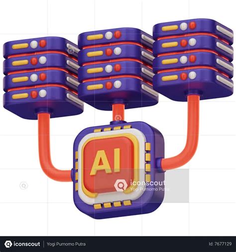 Ai Database Processing 3d Icon Download In Png Obj Or Blend Format