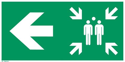 Assembly Area Left Arrow Luminous Signs Online
