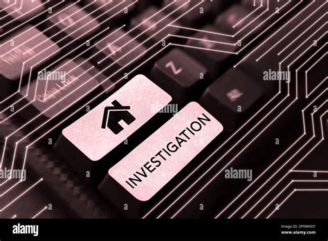Hand Writing Sign Investigation Business Showcase Formal Inquiry Or
