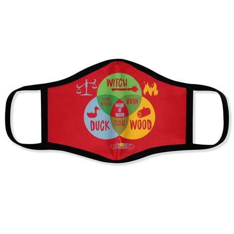 Monty Python Witch Duck Wood Face Masks Sold By AWildBloomDesigns SKU OFF