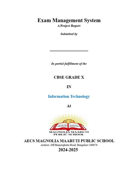 exam management system pdf