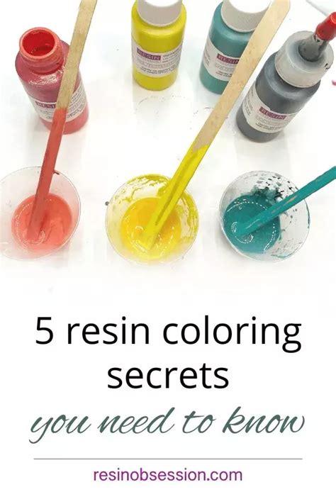 5 How To Color Resin Secrets You Need To Know Resin Obsession Diy