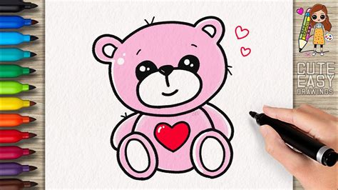 How To Draw A Cute Teddy Bear Step By Step Easy