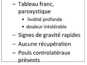 Ischémie aiguë des membres inférieurs Cartes Quizlet