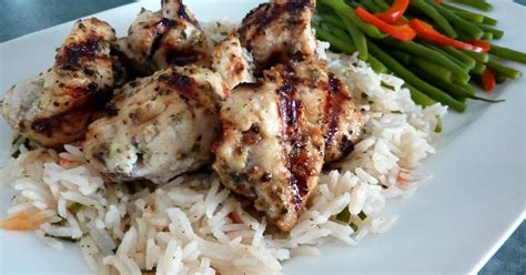 Les Cinq Sens Brochette de poulet à la grecque