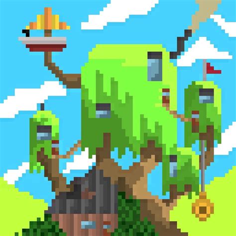Adventure Time Tree House Rpixelart