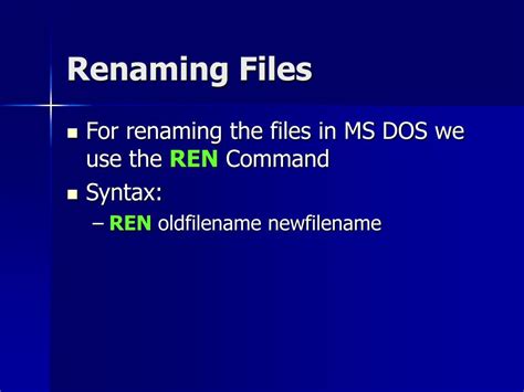 Ppt Dos Commands Powerpoint Presentation Free Download Id5121653