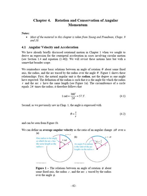 Ch4 Angular Momentum Conservation Pdf Acceleration Angle