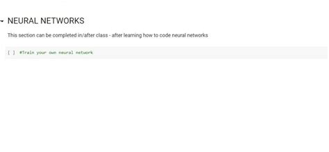 Solved NEURAL NETWORKS This Section Can Be Completed Chegg