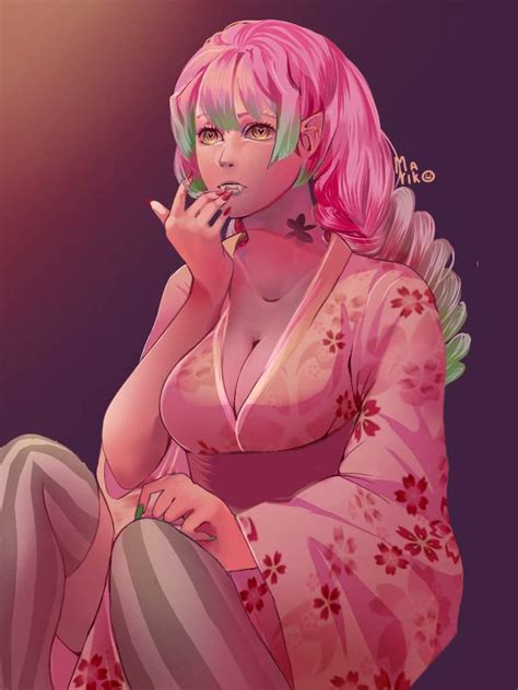 Mitsuri Demon Demon Slayer Kimetsu No Yaiba Amino