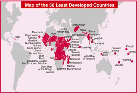THE WORLDS 50 LEAST DEVELOPED COUNTRIES AT A GLANCE UN Trade And