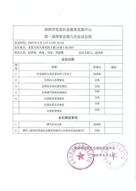 深圳市优益社会服务发展中心第一届理事会第八次会议议程与会议纪要网站首页 深圳市优益社会服务发展中心