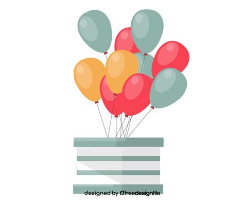 Balloons Cartoon Clipart Vector Free Download