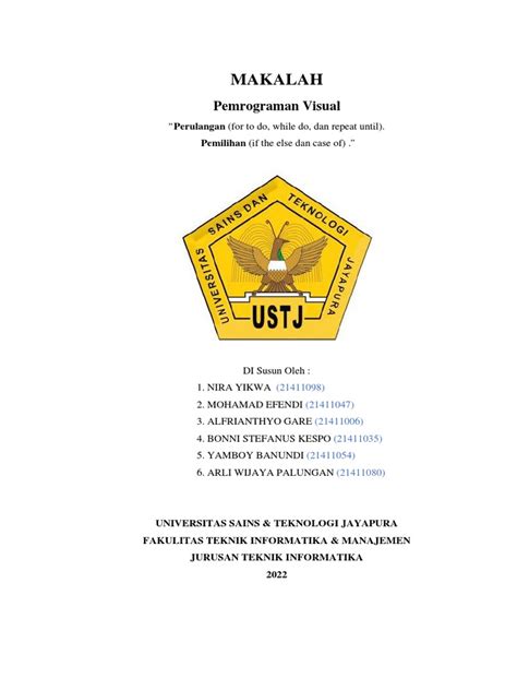 makalah perulangan dan pemilihan pdf