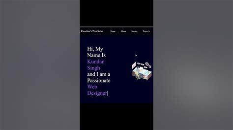 Personal Portfolio Coding Htmlcss Youtubeshorts Javascript Html Ytshorts Youtube