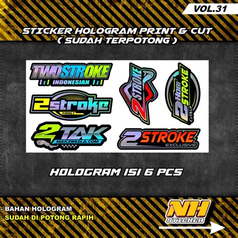 Jual Stiker Racing Hologram 2 TAK Stiker Motor Shopee Indonesia