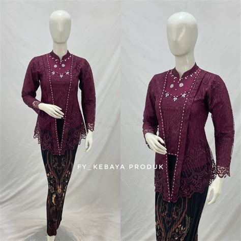 Jual Kebaya Wisuda Kutu Baru Kebaya Modern Model Kutu Baru Kerah
