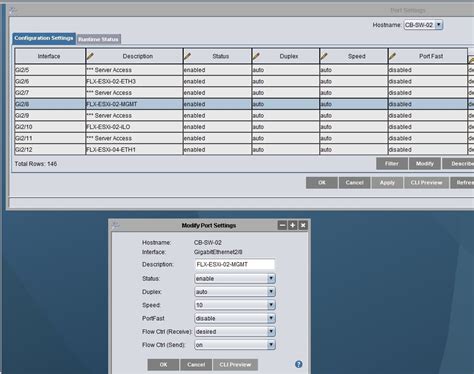 Cisco Network Assistant Mismatch Of Port Settings Cisco Community
