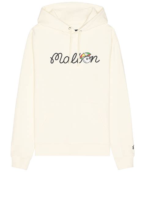 Malbon Golf Umbrella Buckets Hoodie In Cream Revolve