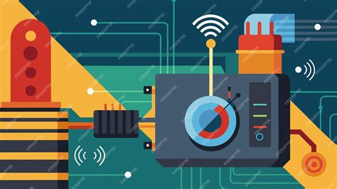 Premium Vector An Extreme Closeup Of A Stateoftheart Iiot Sensor