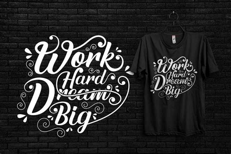 Work Hard Dream Big Calligraphy Design Graphic By Shazzadul · Creative