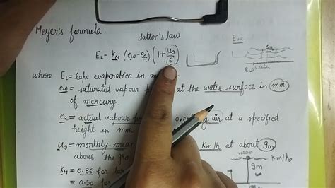 Meyers Formula Hydrology Youtube