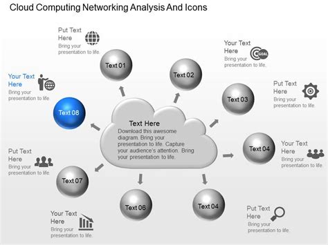 Ce Cloud Computing Networking Analysis And Icons Powerpoint Template Presentation Graphics