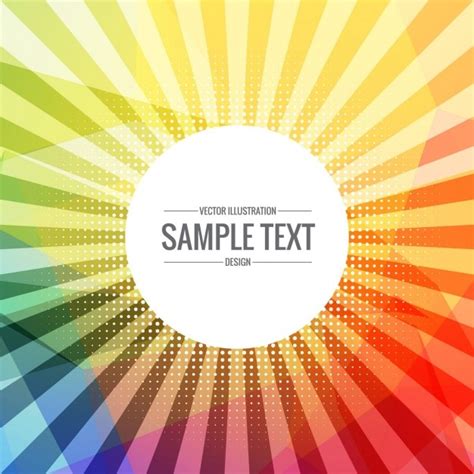 Free Colorful Sunburst Rays Background Nohat Cc
