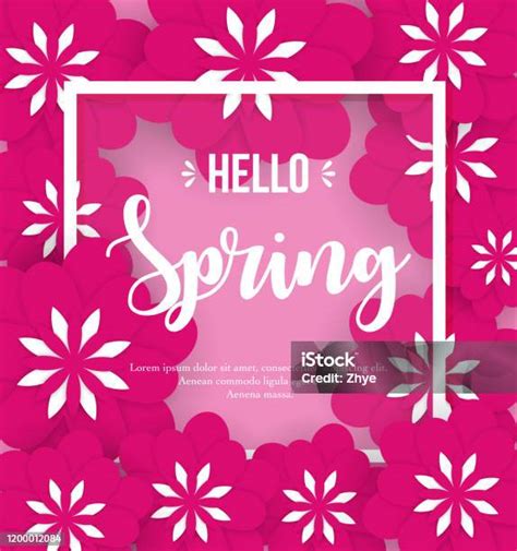 Hello Spring Background Stock Illustration Download Image Now