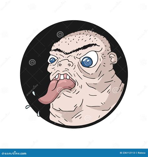 Mocking Expression With Tongue Out Stock Vector Illustration Of