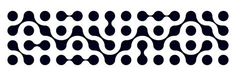 Metaball Connect Pattern Abstract Morphing Shapes And Organic Fluid Dots Flat Illustration