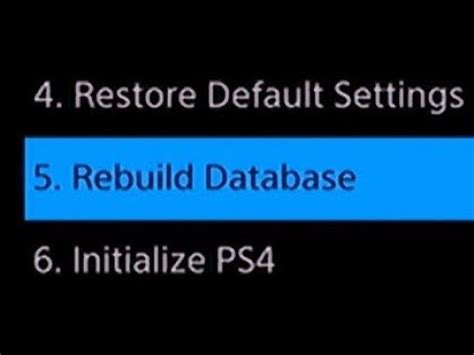 PS How To Rebuild Database With Safe Mode YouTube