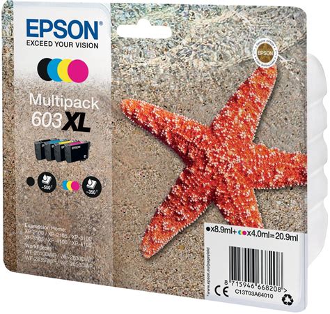 Epson Cartouche D Encre 603 XL 20 9 Ml OEM C13T03A64010 4 Couleurs